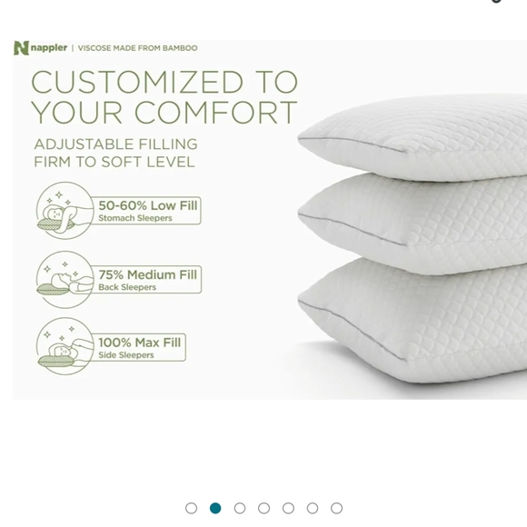 Nappler | Bedding | Nappler Cooling Bed Pillow Standard Size Premium ...